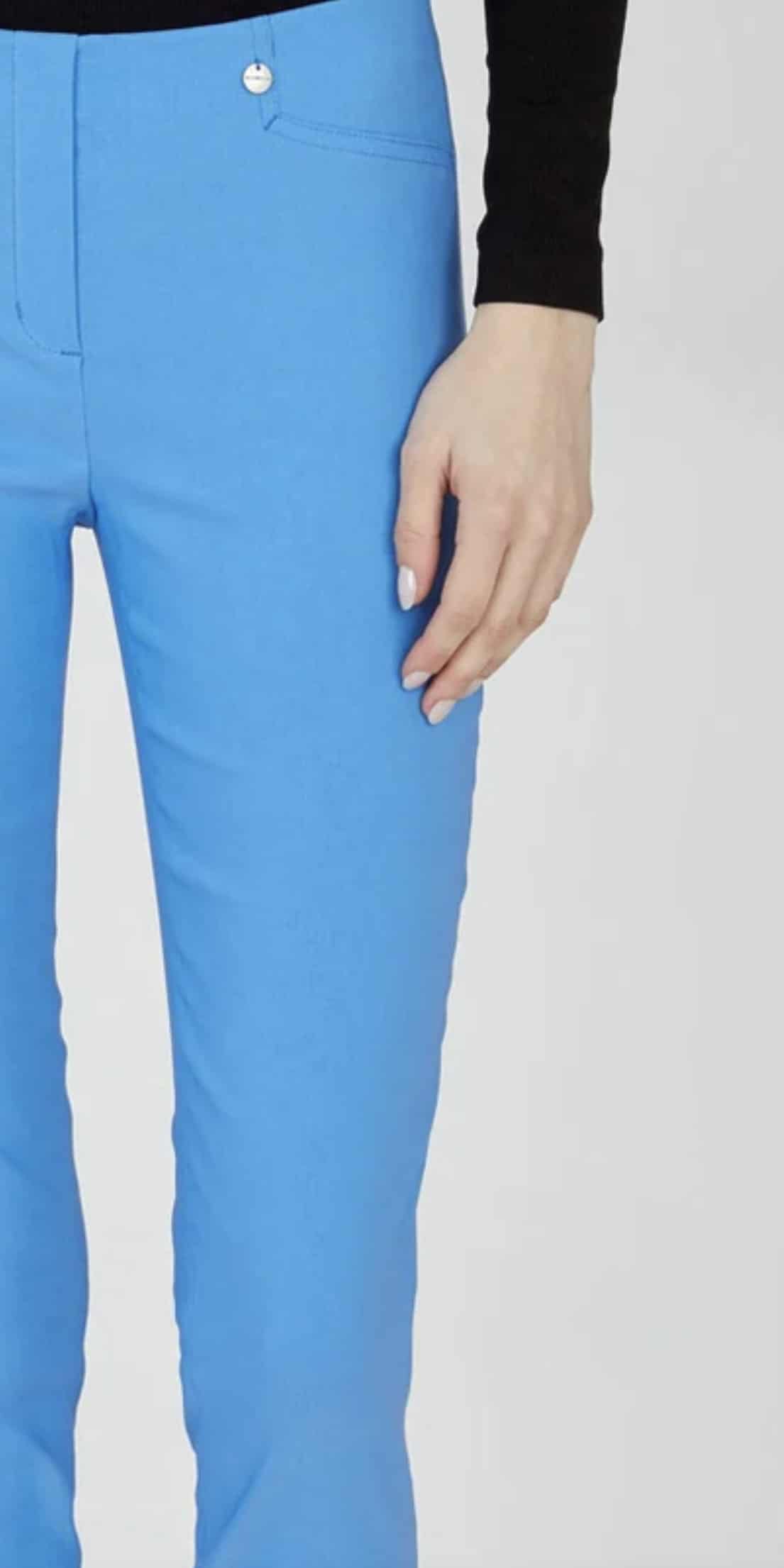 Robell pants rose aqua blue - It Rains Fashion